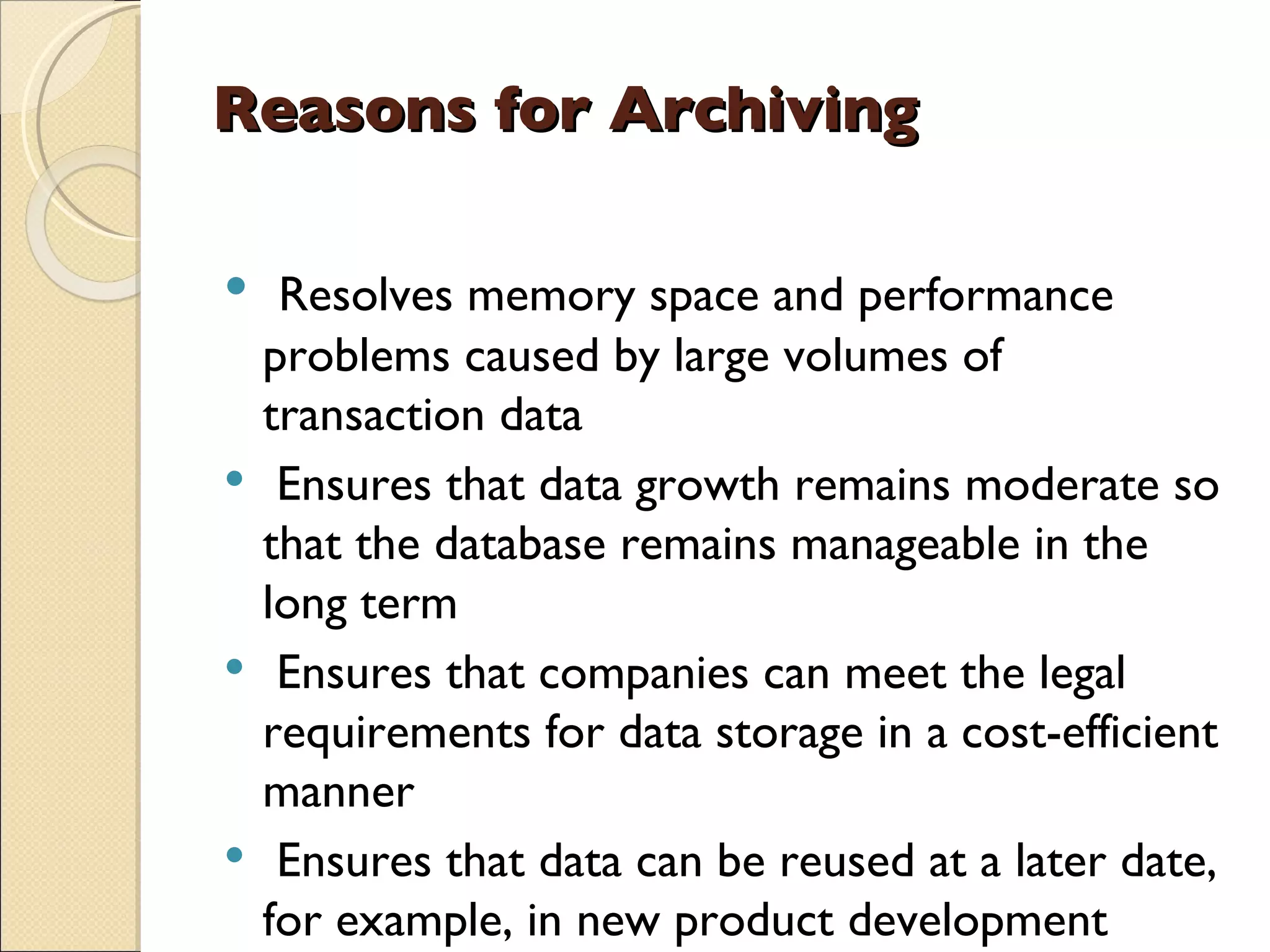 Data Archiving -Ramesh sap bw | PPT
