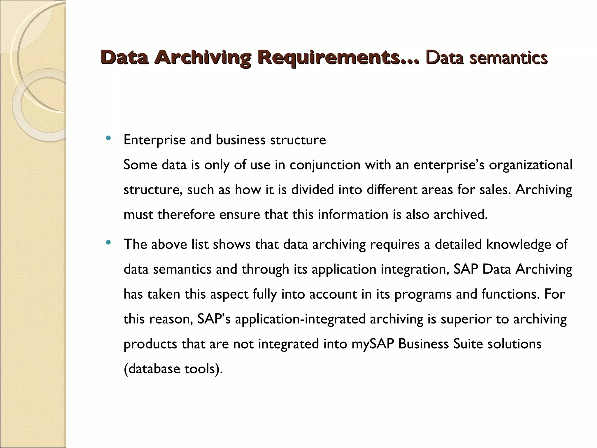 Data Archiving -Ramesh sap bw | PPT