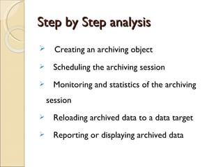 Data Archiving -Ramesh sap bw | PPT