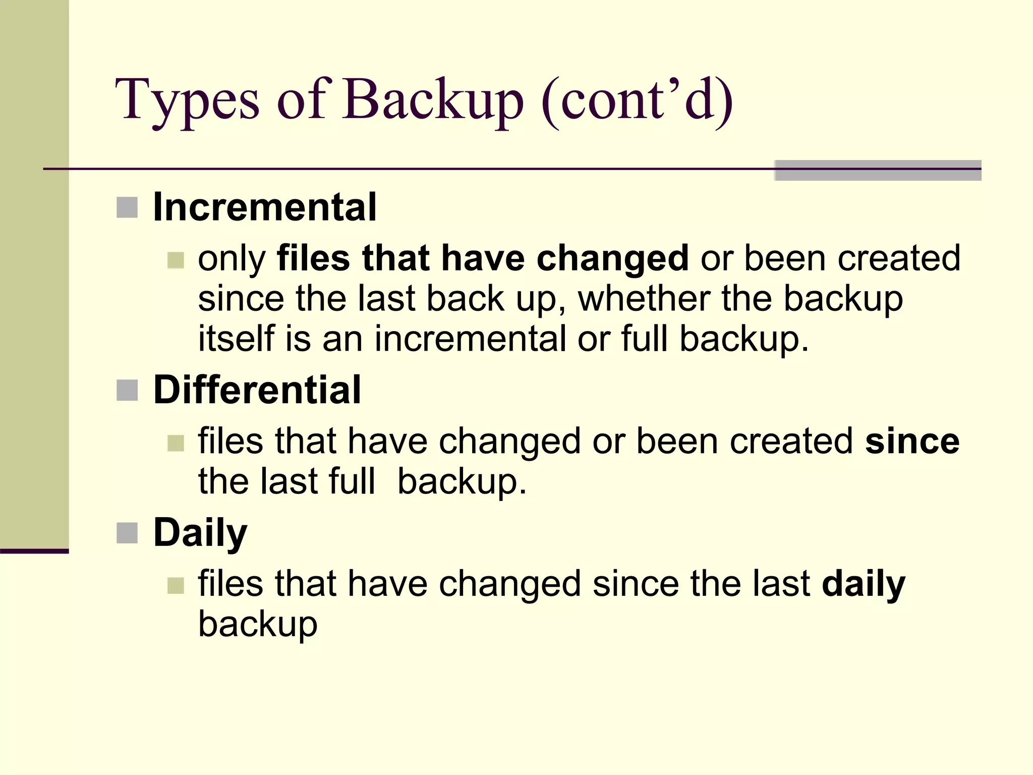 Data Backup And Disaster Recovery Pptx
