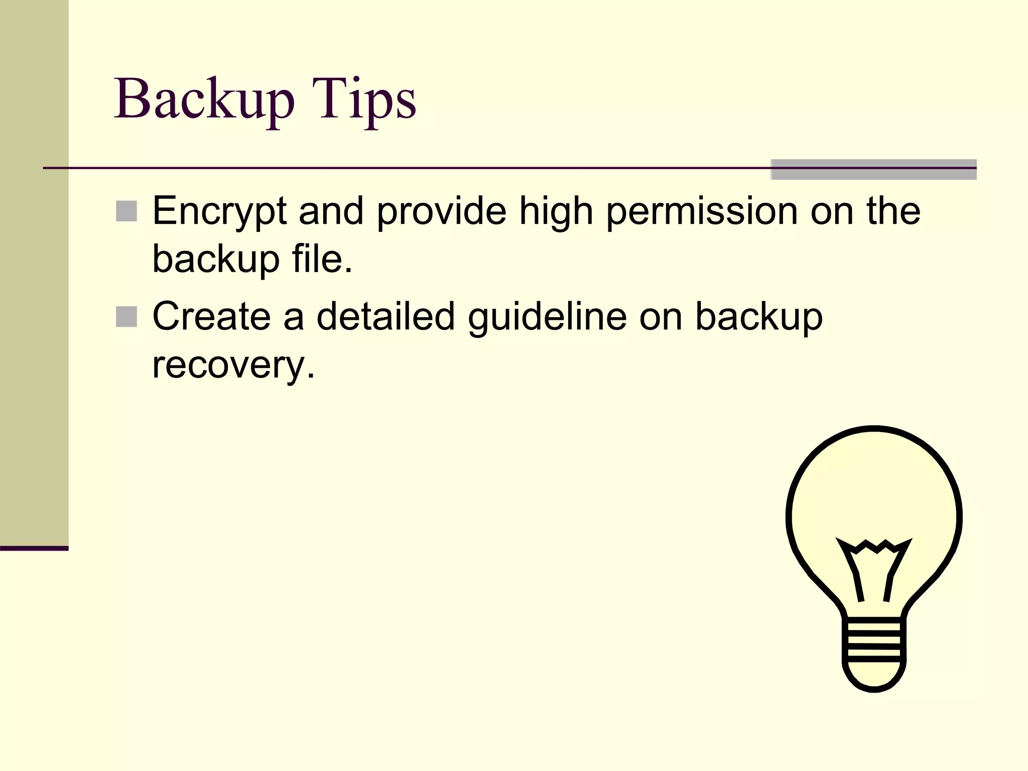 Data backup and disaster recovery | PPTX