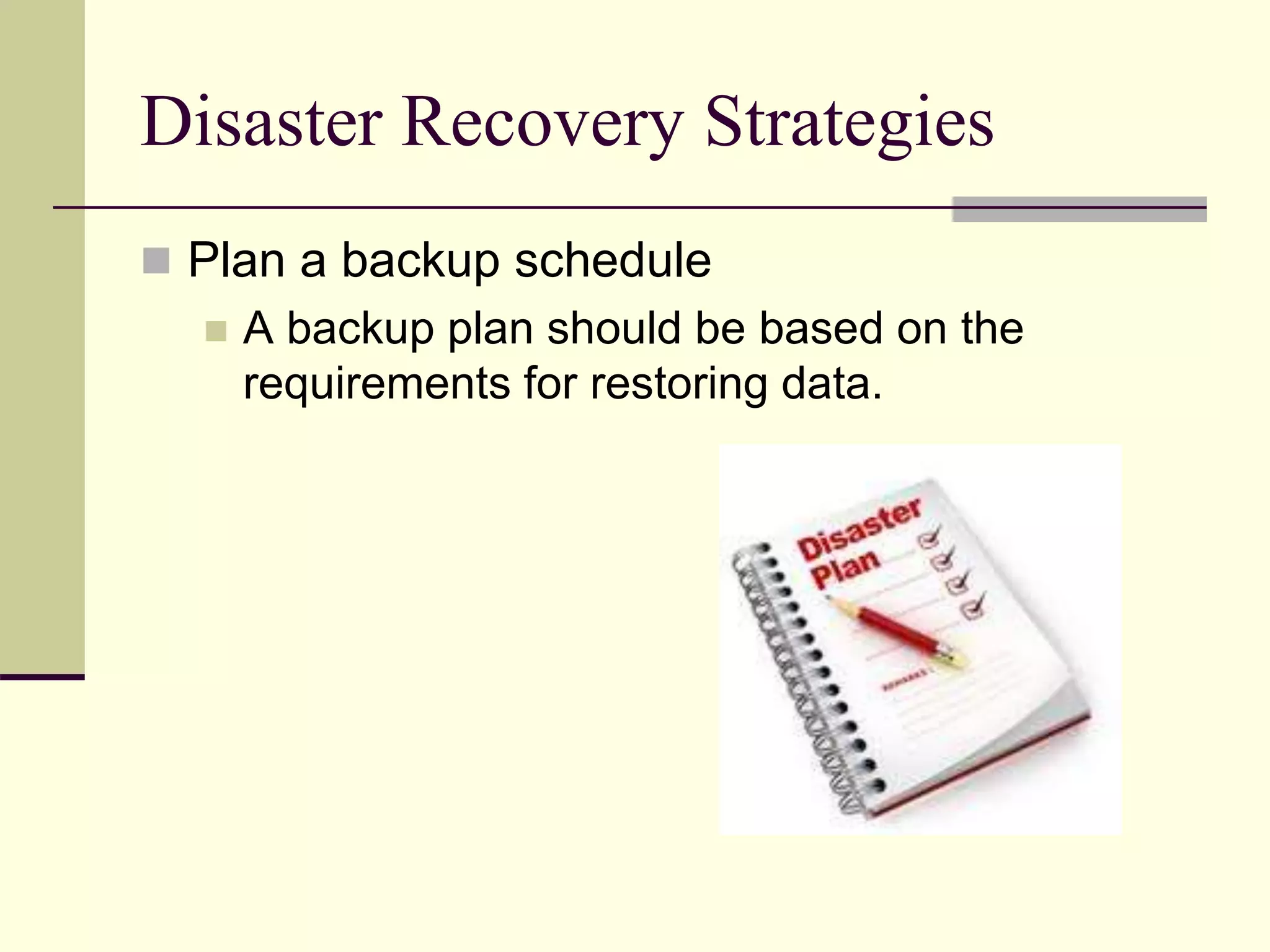 Data backup and disaster recovery | PPTX