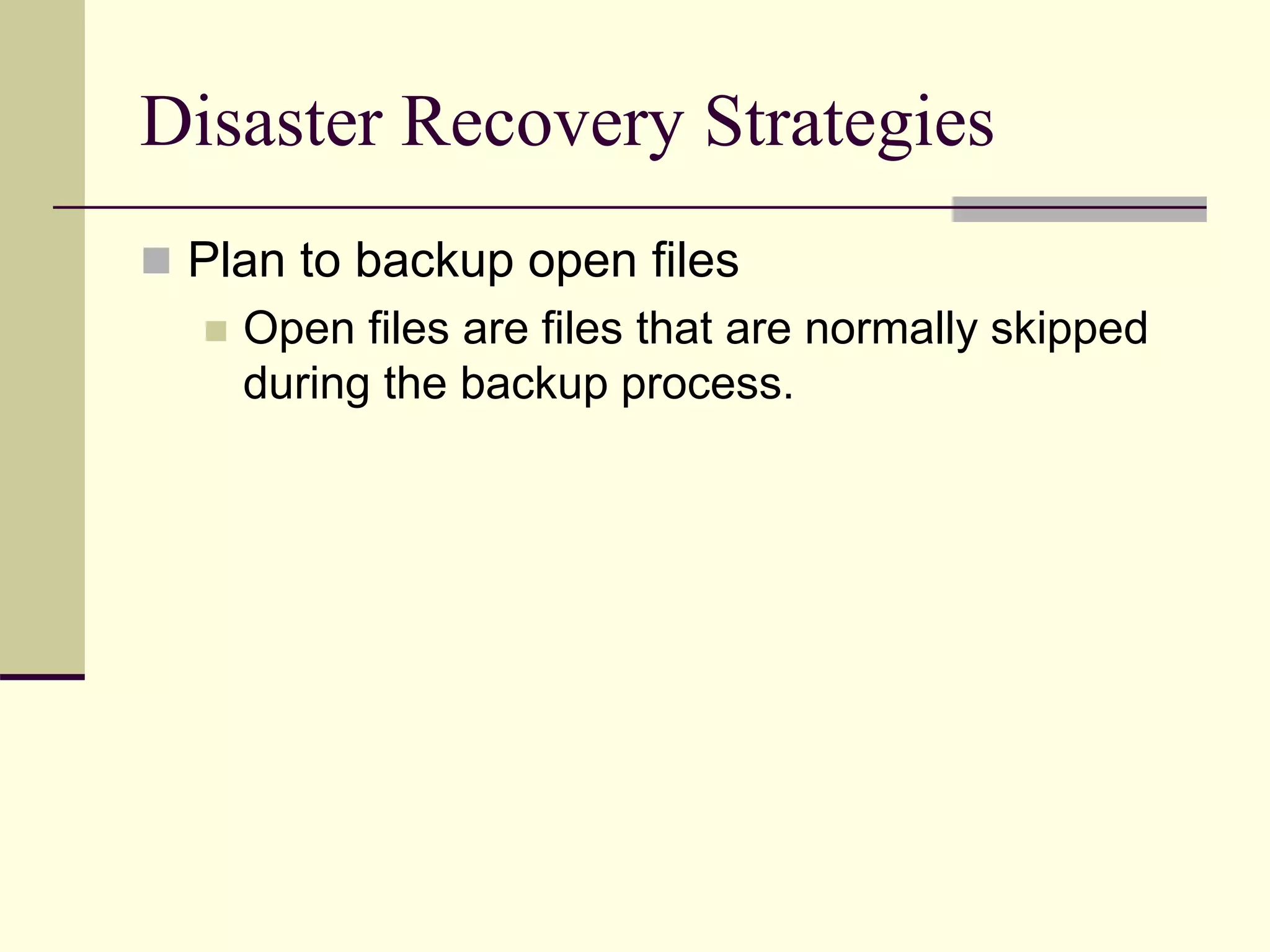 Data backup and disaster recovery | PPTX