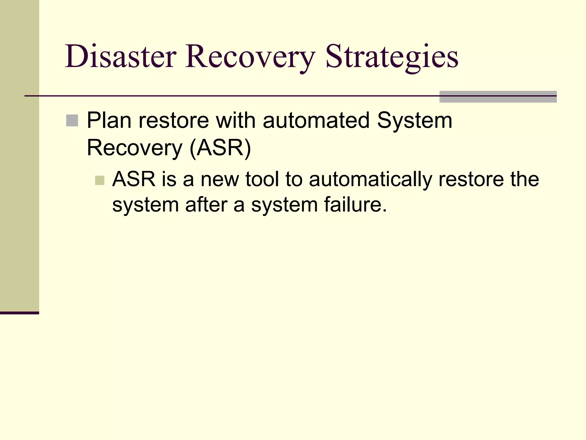 Data Backup And Disaster Recovery Pptx