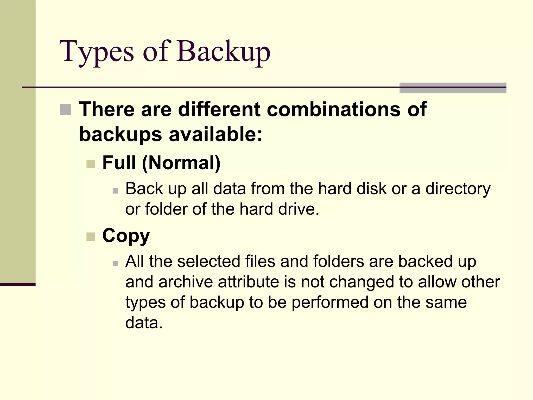 Data backup and disaster recovery | PPTX