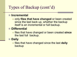 Data backup and disaster recovery | PPTX