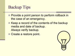 Data backup and disaster recovery | PPTX