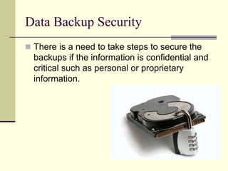 Data backup and disaster recovery | PPTX
