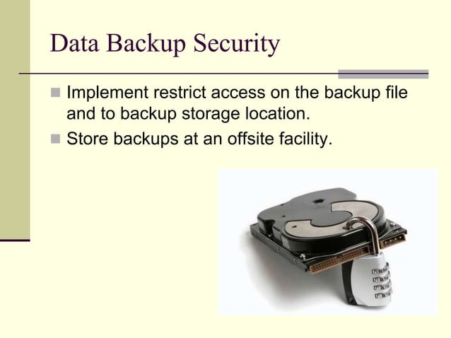 Data backup and disaster recovery | PPTX