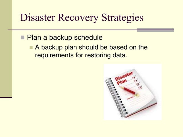 Data backup and disaster recovery | PPTX