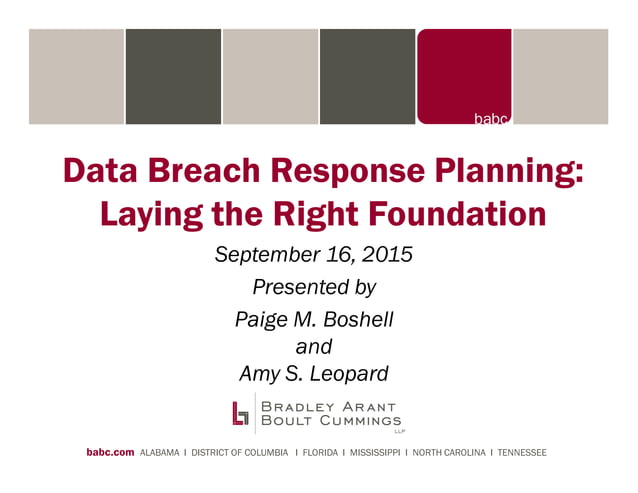 Data breach-response-planning-laying-the-right-foundation | PPT