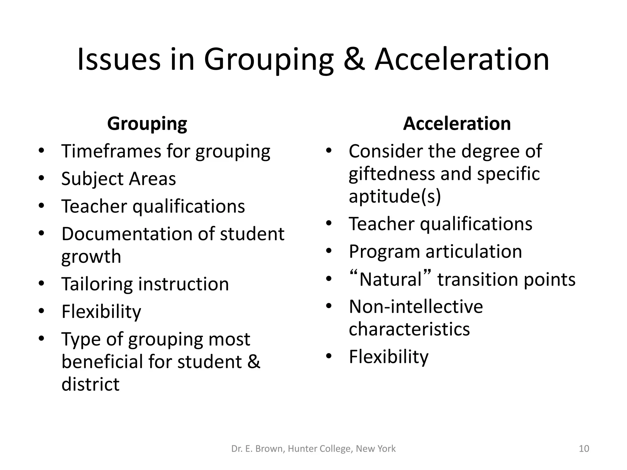 Data-based Decision Making: Tools for Determining Best Practices in Grouping and Service ...