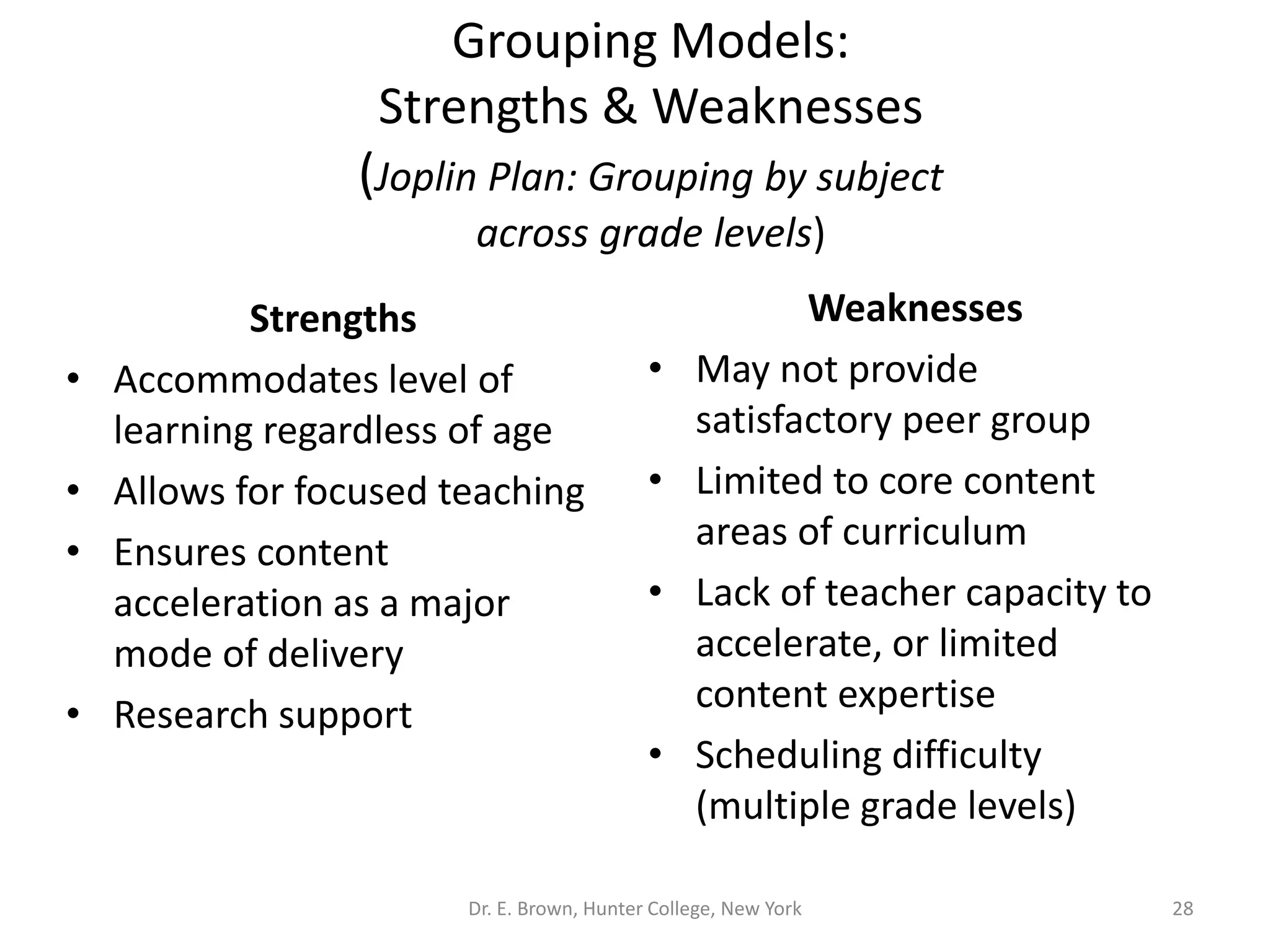Data-based Decision Making: Tools for Determining Best Practices in Grouping and Service ...