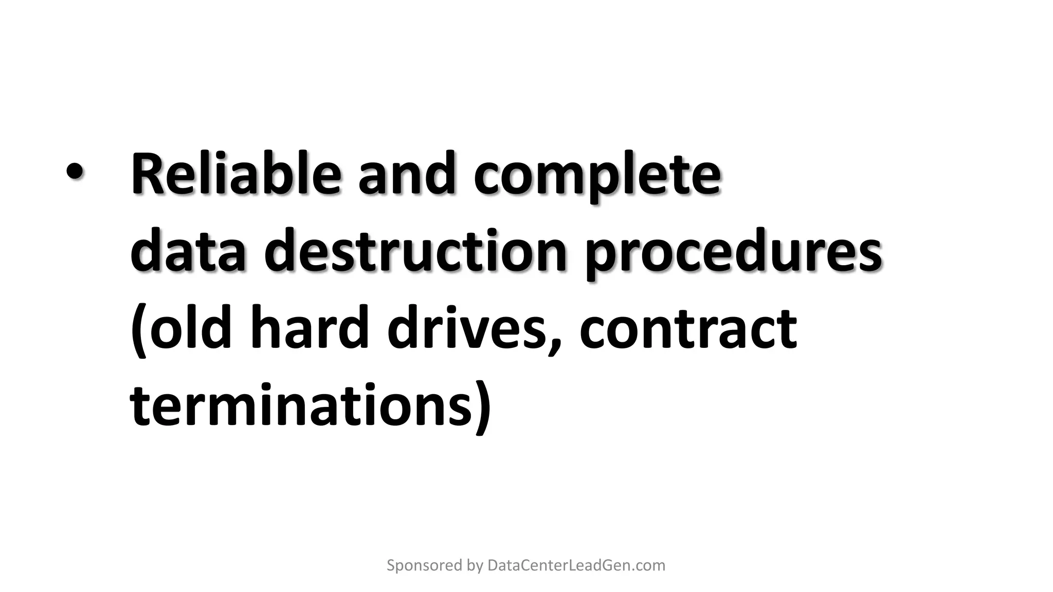 Data Center Checklist for Infrastructure Best Practices (SlideShare) | PDF | Computer Networking ...