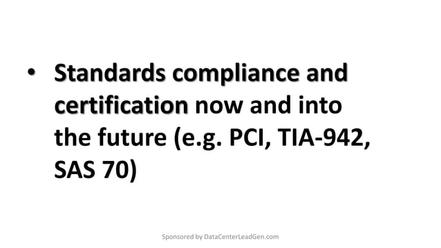 Data Center Checklist for Infrastructure Best Practices (SlideShare) | PDF | Computer Networking ...