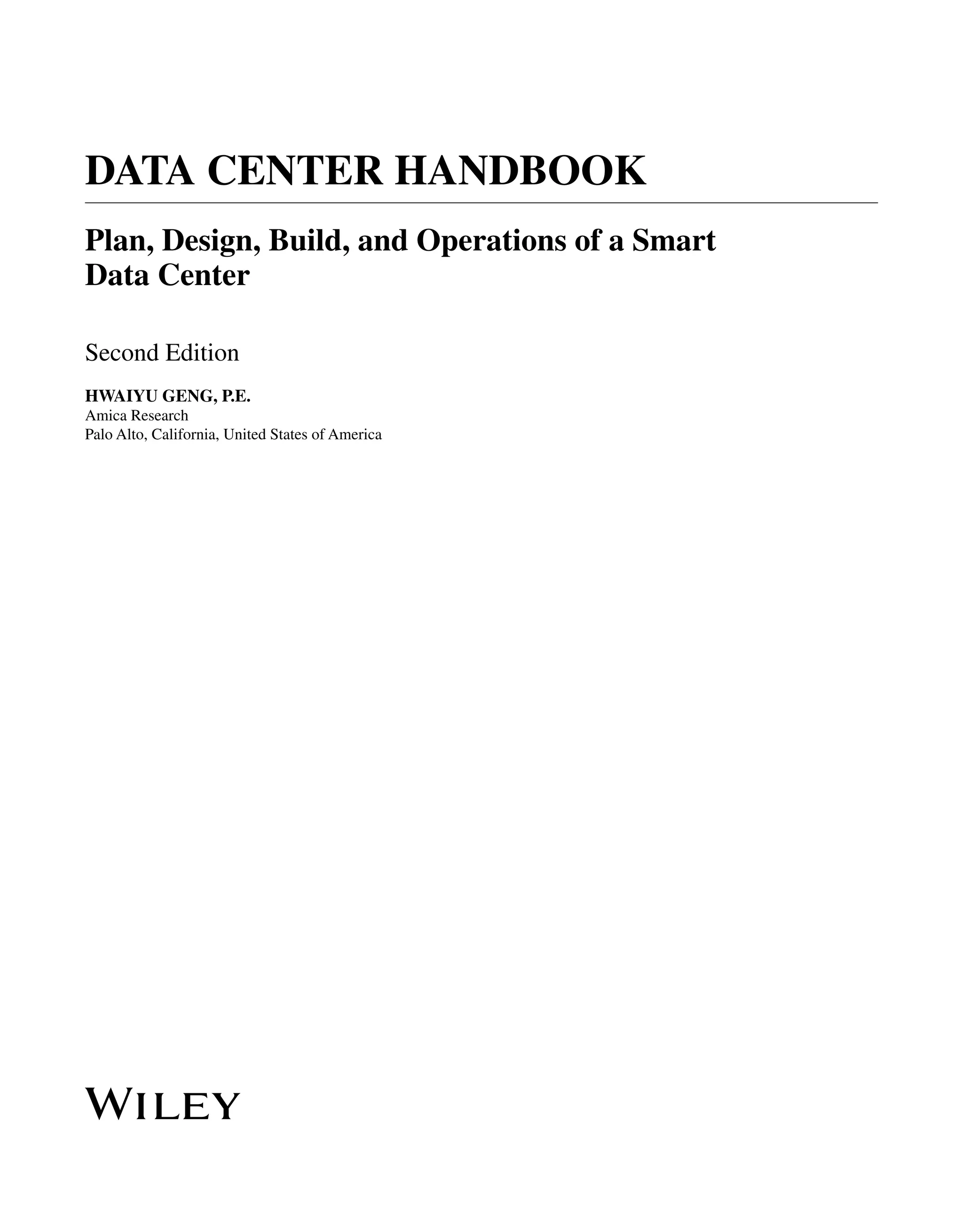 Libro de data center handbook - Data center o Centro de datos | PDF ...