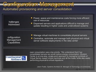 Data Center Optimization With Microsoft System Center Son Vu | PPT