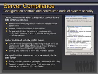Data Center Optimization With Microsoft System Center Son Vu | PPT