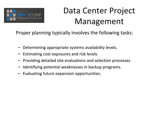 Data Center Project Management: Key Components of a Successful System ...