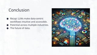Data-Centric Tasks using Large Language Models | PPT