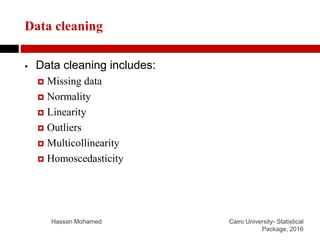 Data cleaning and screening | PPTX | Business and Finance