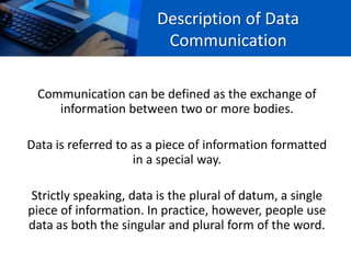 Data-Communication-Concept, DCE and DTE | PPTX