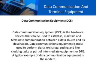Data-Communication-Concept, DCE and DTE | PPTX