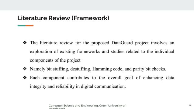 Presentation On Dataguard Data Transmission And Error Detection System Ppt