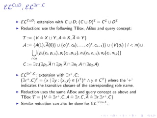 Data Complexity in EL Family of Description Logics | PDF | Databases | Computer Software and ...