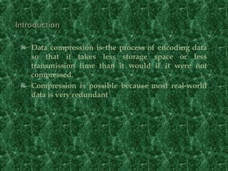 Data Compression Technique | PPT