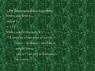 Data Compression Technique | PPT