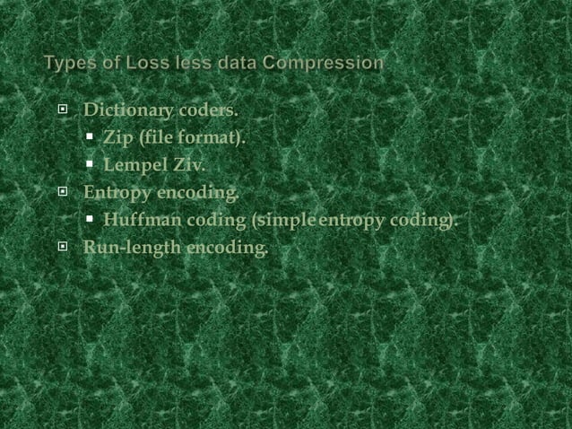 Data Compression Technique | PPT
