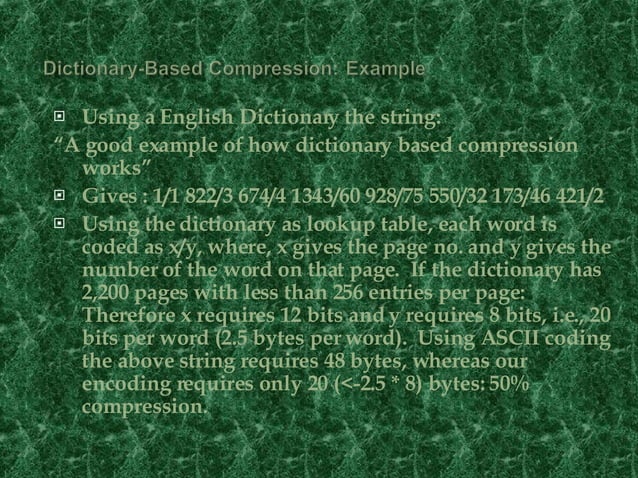 Data Compression Technique | PPT