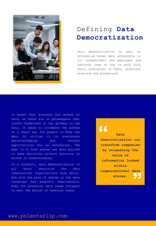 Data democratization the key to future proofing data culture | PDF