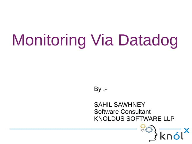 Monitoring via Datadog | ODP | Cloud Computing | Internet