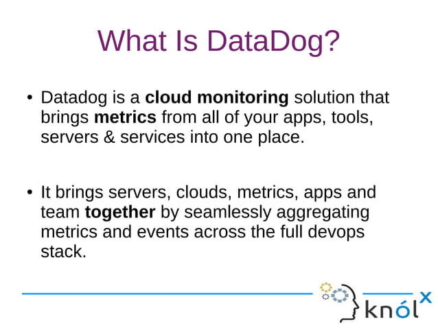 Monitoring via Datadog | ODP | Cloud Computing | Internet