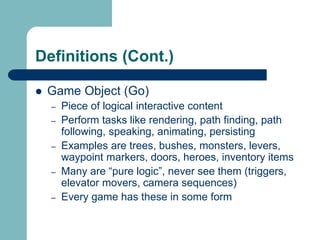 a data driven game object system | PPT