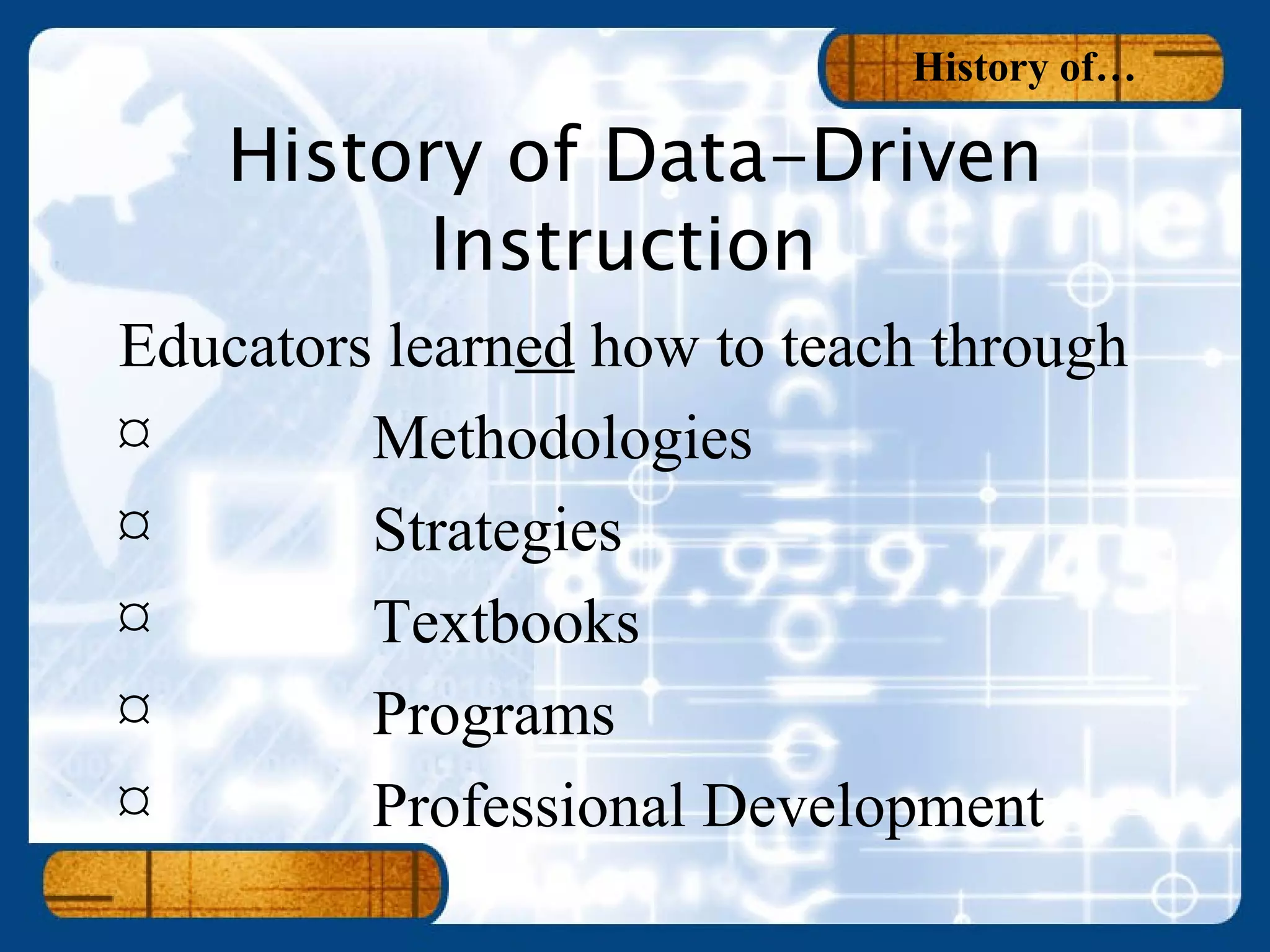Data Driven Instrruction | PPT