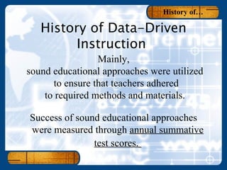 Data Driven Instrruction | PPT