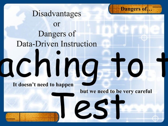 Data Driven Instruction | PPT | Standardized Testing | Educational ...