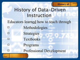 Data Driven Instruction | PPT
