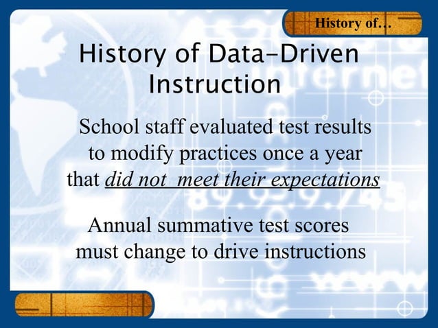 Data Driven Instruction | PPT | Standardized Testing | Educational ...