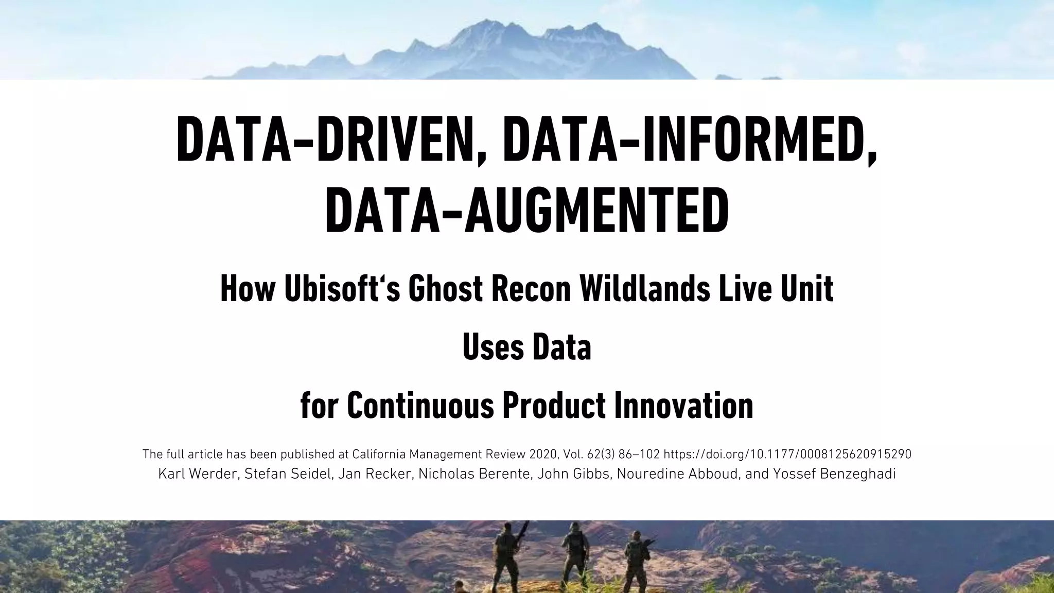 Data driven, data-informed, data-augmented | PPT