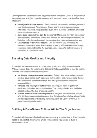Data-Driven Dynamics Leveraging Analytics for Business Growth | PDF ...