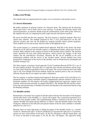 Data-Driven Shoulder Inverse Kinematics | PDF