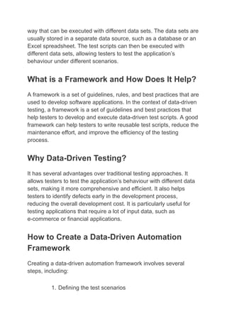 Data-Driven Testing | PDF