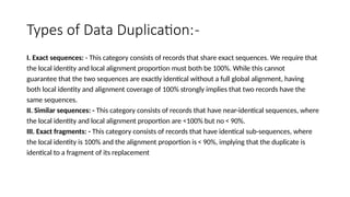 Data-Duplication in research methodology | PPTX
