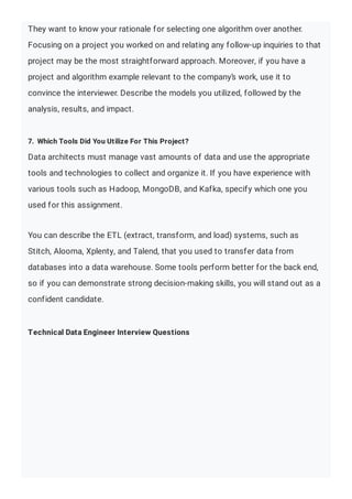 Mastering Data Engineering: Common Data Engineer Interview Questions ...