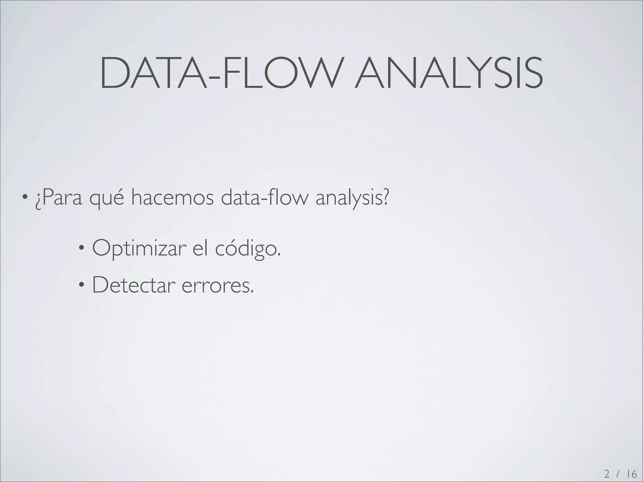 Data-flow Analysis: Reaching Definitions | PDF