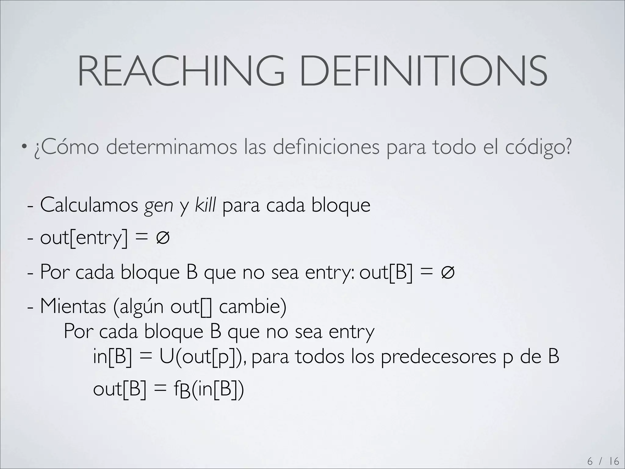Data-flow Analysis: Reaching Definitions | PDF